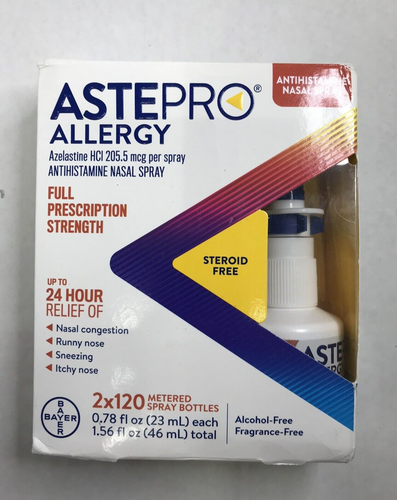 Astepro Allergy Nasal Spray 2x120 Sprays 02/2026 NEW!!! | eBay
