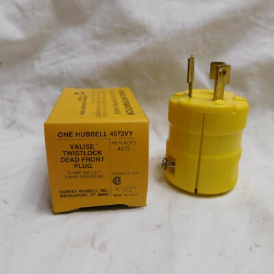 Hubbell Valise Twistlock Dead Front Plug 4573VY | eBay
