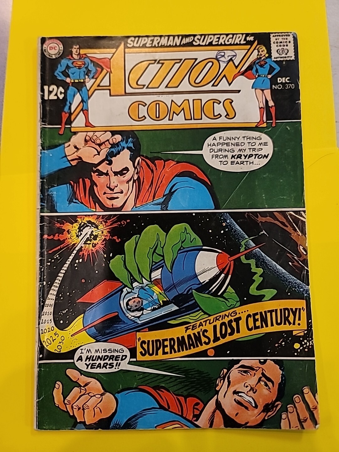 Action Comics #370: DC Comics. (1968) (VG 4.0) Superman & Supergirl 12 ...