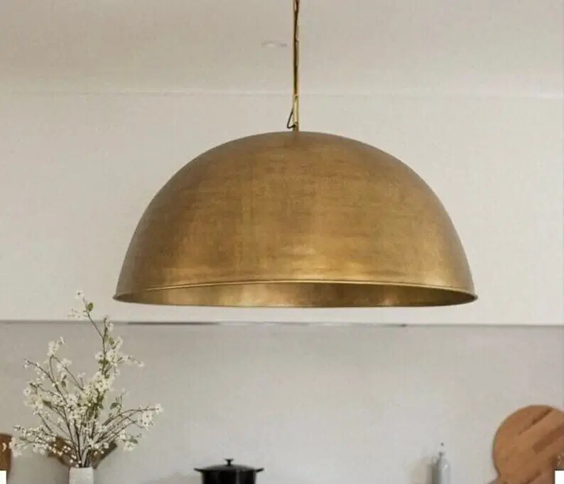 Gold Dome Pendant Light Dome Pendant | Dome Pendant, Modern Dome,