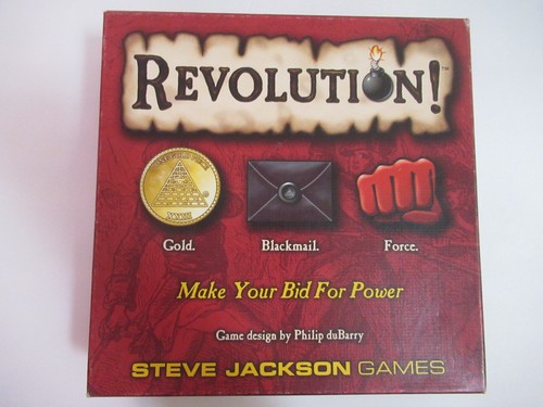 Revolution! Board Game Steve Jackson Games 2009 Complete Make Your Bid ...