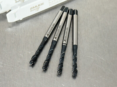 (4) Emuge #6-32 Tap Spiral Flute 2B/3B, 3FL, Bottom BU533200.5005 ...