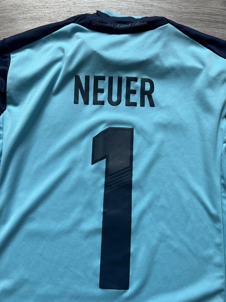 Germany #1 Neuer 2012 2014 Goalkeeper GK Football Jersey Shirt Adidas S ...