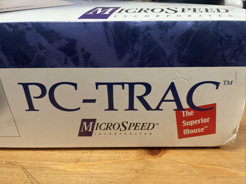 Microspeed Super Scrolling PC-Trac Mouse PD800S Includes Box Software ...