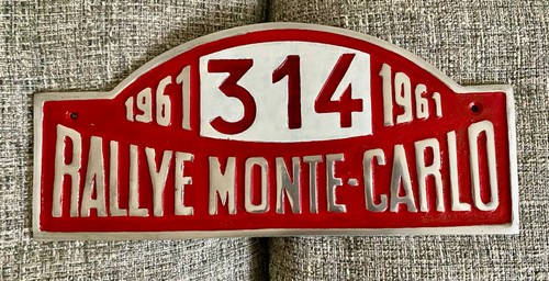 Classic Monte Carlo Rally Car Plaque Cast Iron Garage Sign | eBay UK
