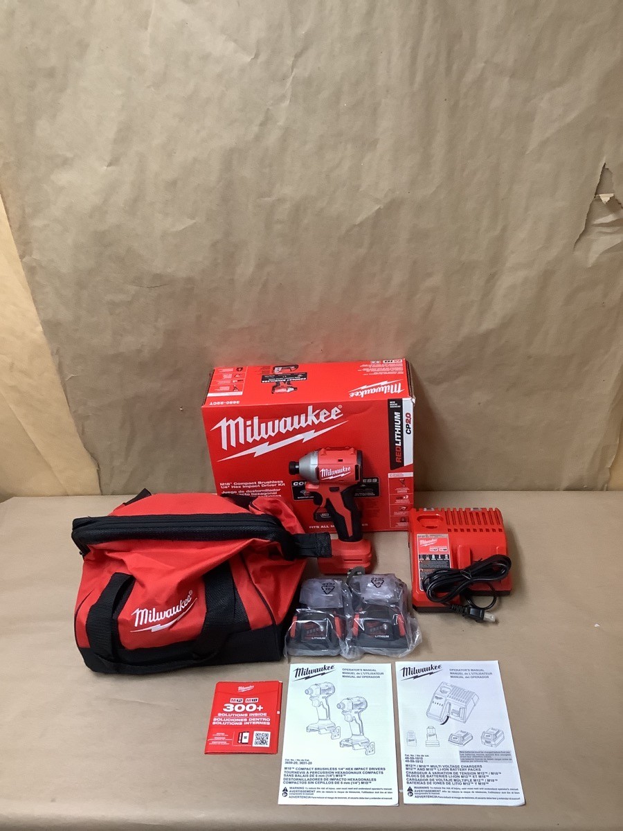MILWAUKEE TOOLS 3650-20 IMPACT WRENCH SET (G29004374) 45242786169| eBay