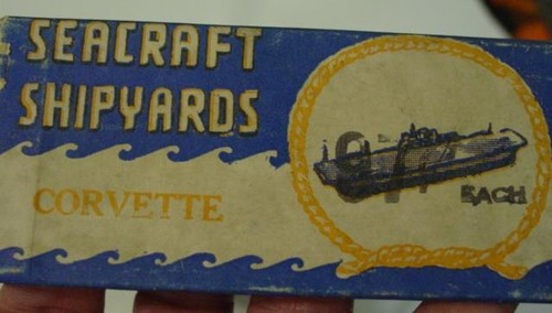 Vinatge SEACRAFT SHIPYARDS Balsa Wood Ship Model Kit : WW2 US CORVETTE ...