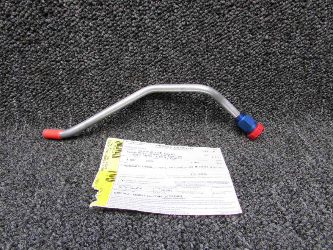 73027 Lycoming Oil Drain Tube Assembly With 8130-3 (New Old Stock) | eBay