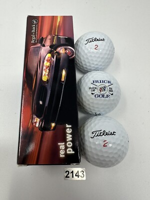 Titleist DT #2 Golf Balls Buick Golf 1 Pack of 3 Balls | eBay