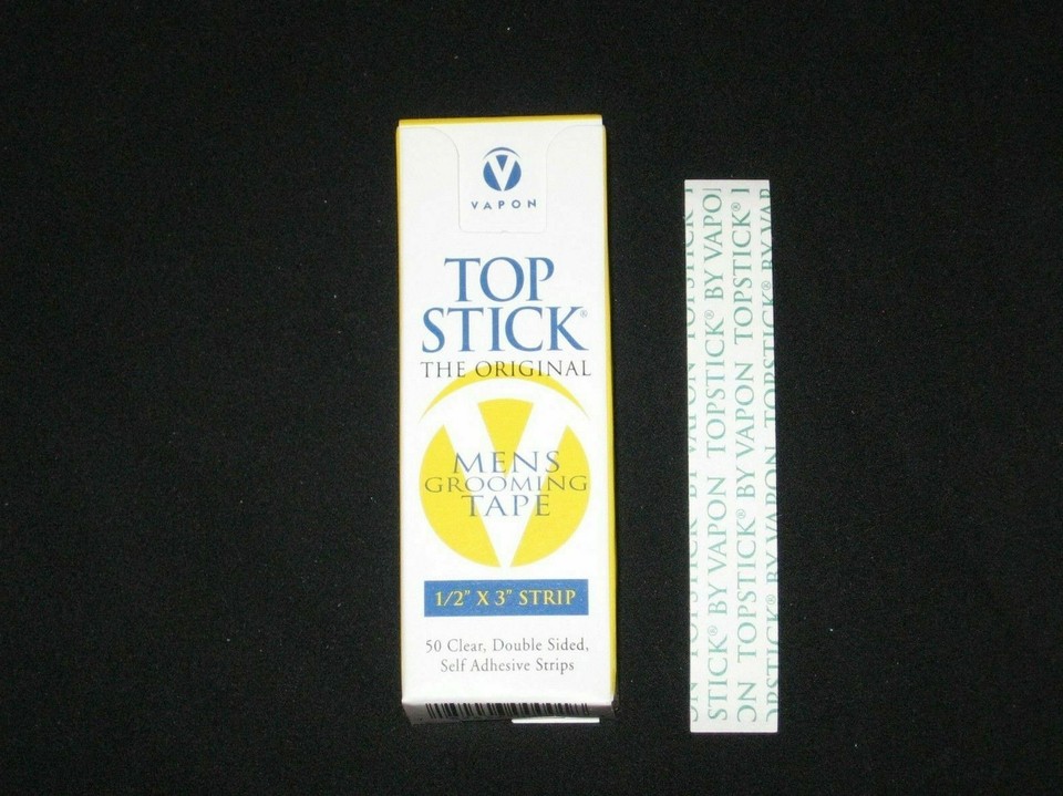Vapon Topstick® Clear Tape Mens Grooming 1/2″ Topstick/“A” Curve/1″X 3 ...