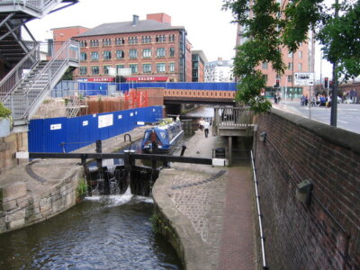 Photo 6x4 Rochdale Canal Manchester Looking east from Deansgate Locks ...