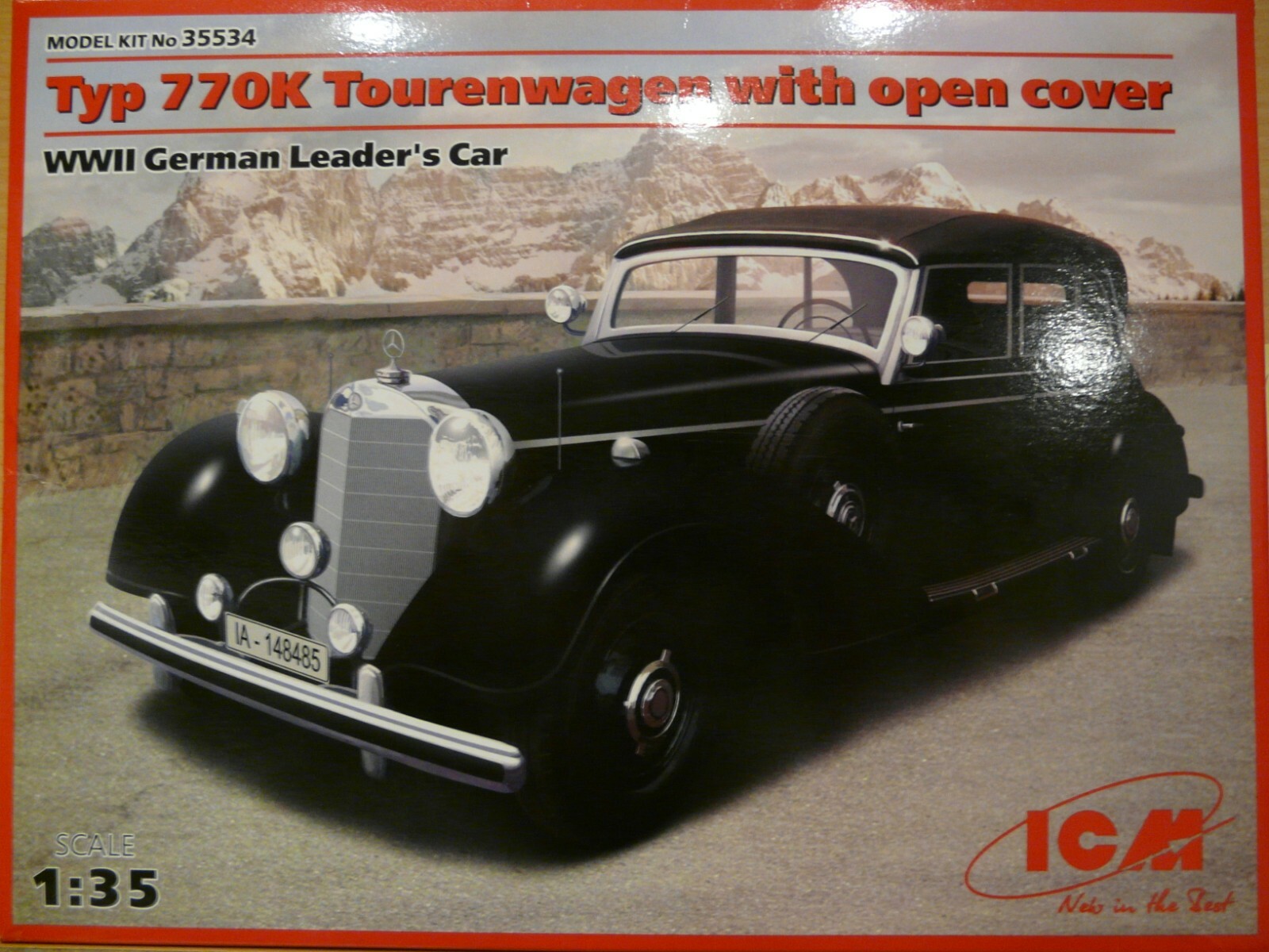 Maquette WWII 1/35 ICM Ref 35534 Typ 770K Tourenwagen with Open Cover ...