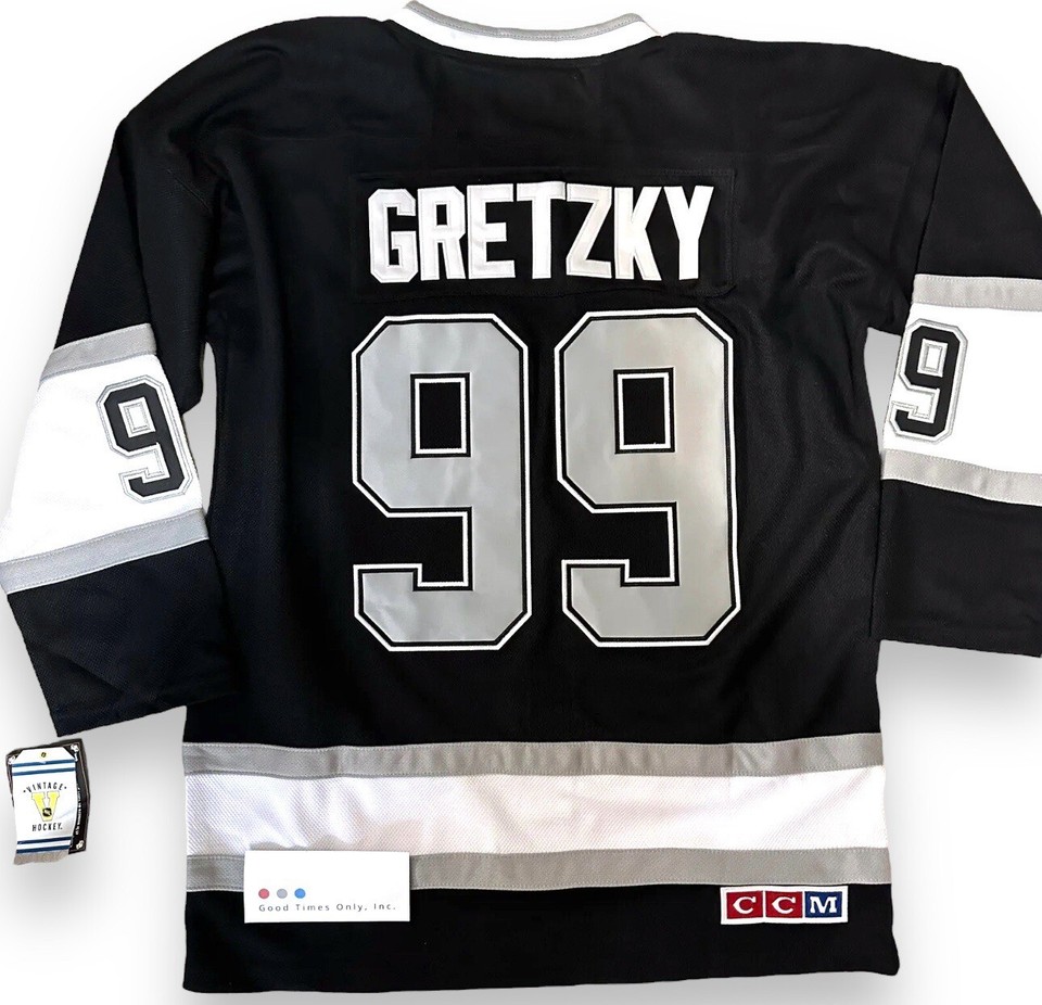 Wayne Gretzky Los Angeles Kings CCM Throwback Jersey - Black (Men's ...