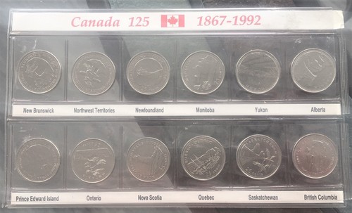 1992 Canada, 12 Quarters, Complete Set In Holder, 125 Years Of ...