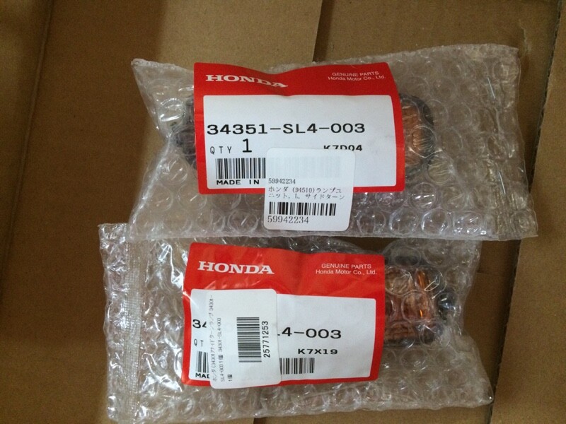 Genuine Honda 96-00 Civic EK4 Sidemarkerr34301-SL4-003 / 34351-SL4-003 ...