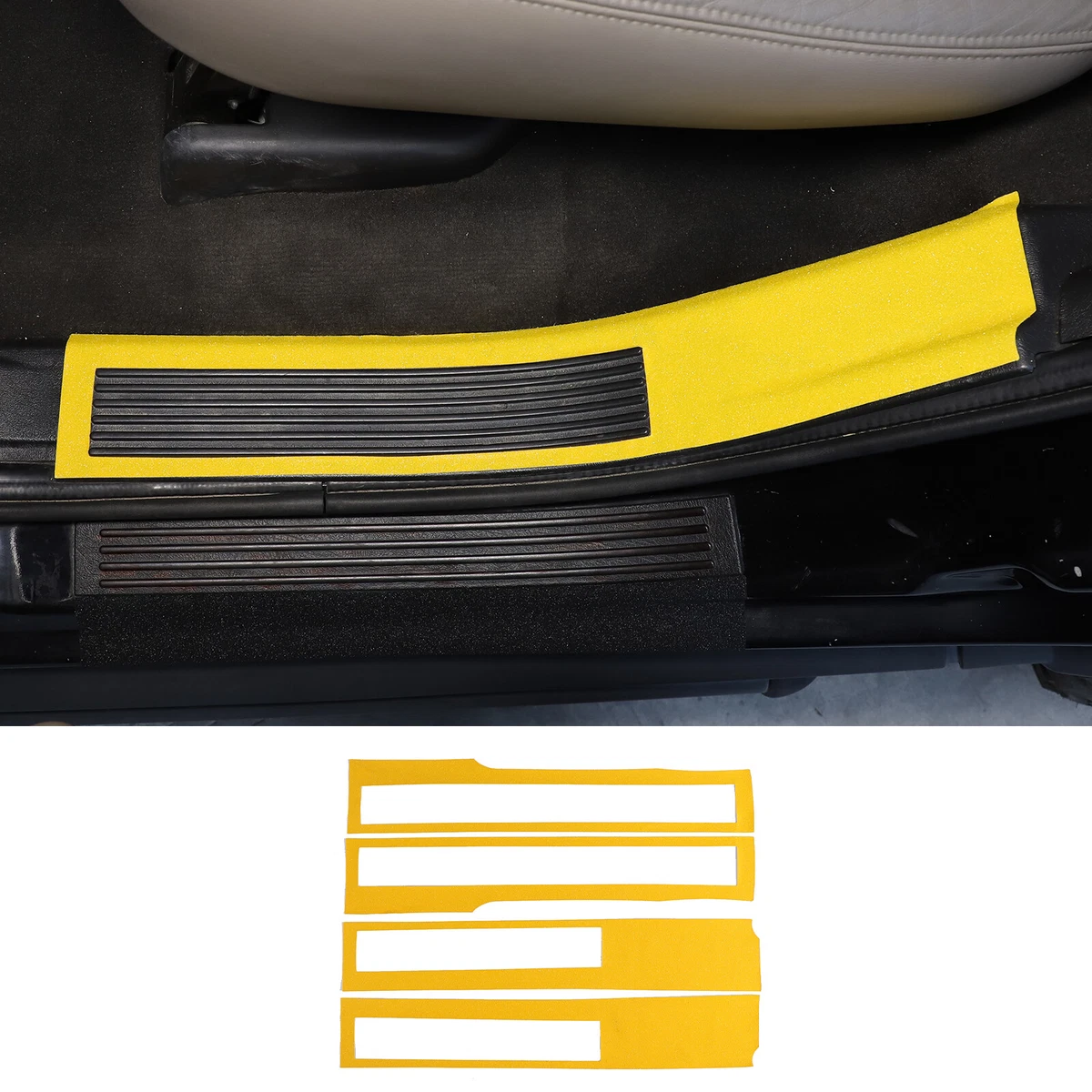 Hummer H2 Yellow Interior