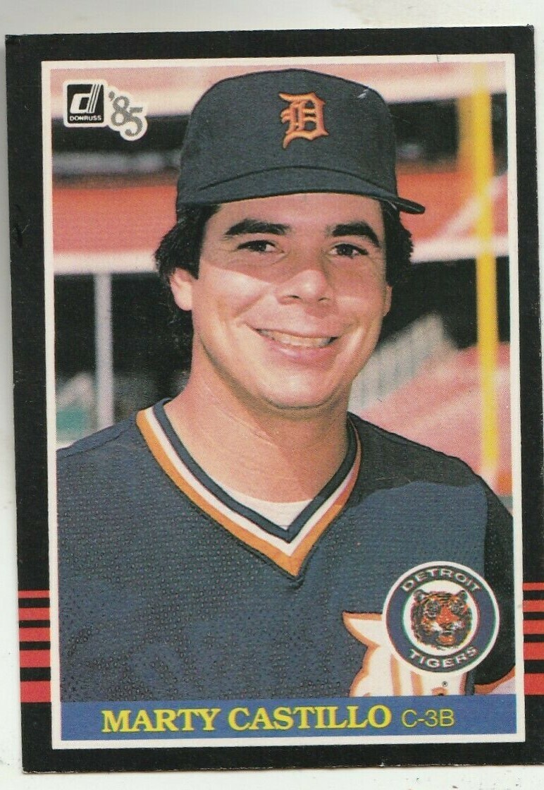 FREE SHIPPING-MINT-1985 Donruss Marty CAstillo Tigers 394 PLUS BONUS ...
