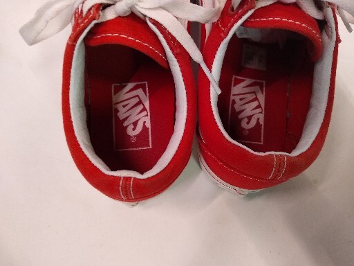 Vans Old Skool Classics Red Skateboarding Shoes Mens … - Gem