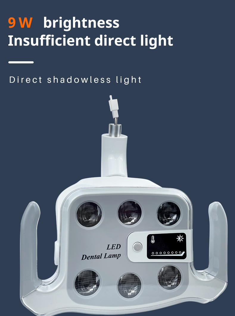 Dental 6 LED Ceiling Mounted Oral Lamp Sendor Touch Screen Dental Exam ...