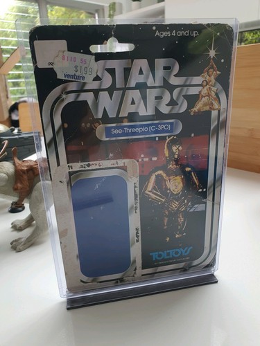 STAR WARS FIGURE CARDBACK DISPLAY STANDS X 10 SUIT VINTAGE AND MODERN ...