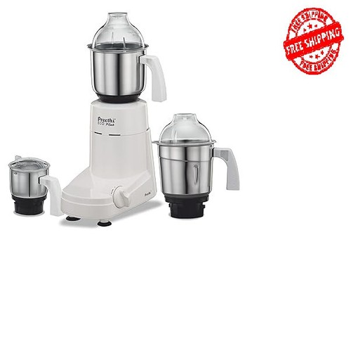 Preethi Eco Plus Steel 3-Jar Mixer Grinder 550-Watt Mg-138 Blue and ...