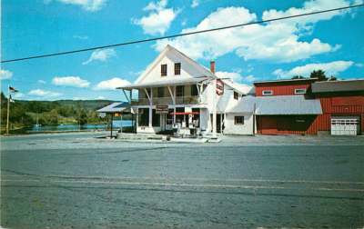 Roadside Postcard Barnard General Store, Gas Station, Barnard, Vermont ...