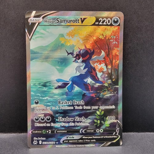 Hisuian Samurott V GG51/GG70 Crown Zenith Galarian Gallery Full Art ...