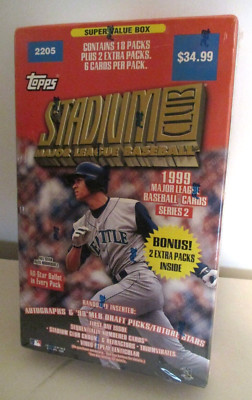 Topps Stadium Club Never Compromise 1999 MLB Baseball Box (Orange Box ...