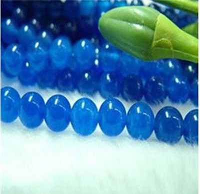 AAA 8MM NATURAL BLUE JADE ROUND GEMSTONE SMOOTH LOOSE BEADS 15'' | eBay