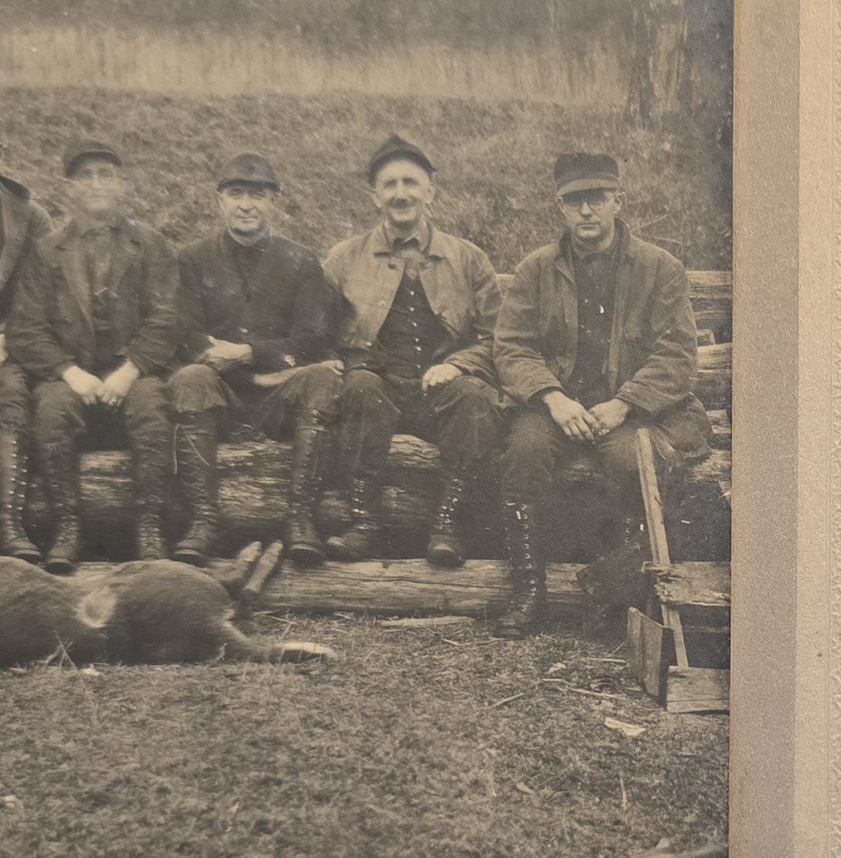 Antique 1920s Hunting Photograph Cabinet Card Photo Deer Hunt 8" X 10 ...