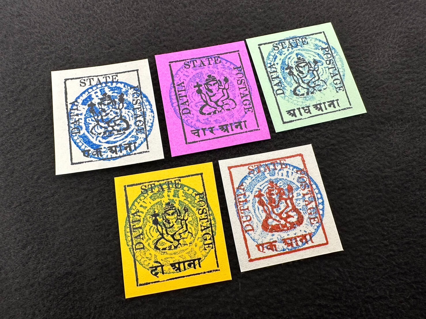 INDIA Duttia State 1893-97 Ganesha Stamps MNH Reproduction Stamp sv | eBay