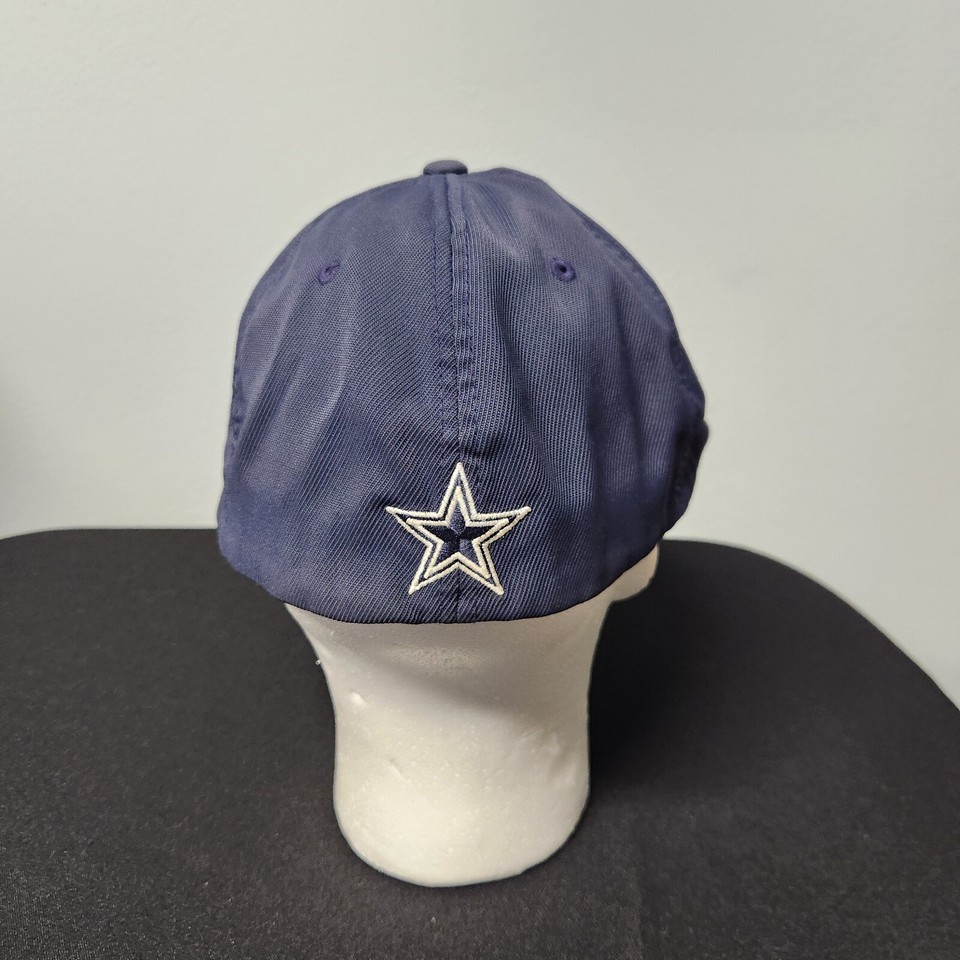 Dallas Cowboys "Big D Logo" L/XL Fitted Cap Blue and White NFL Football ...