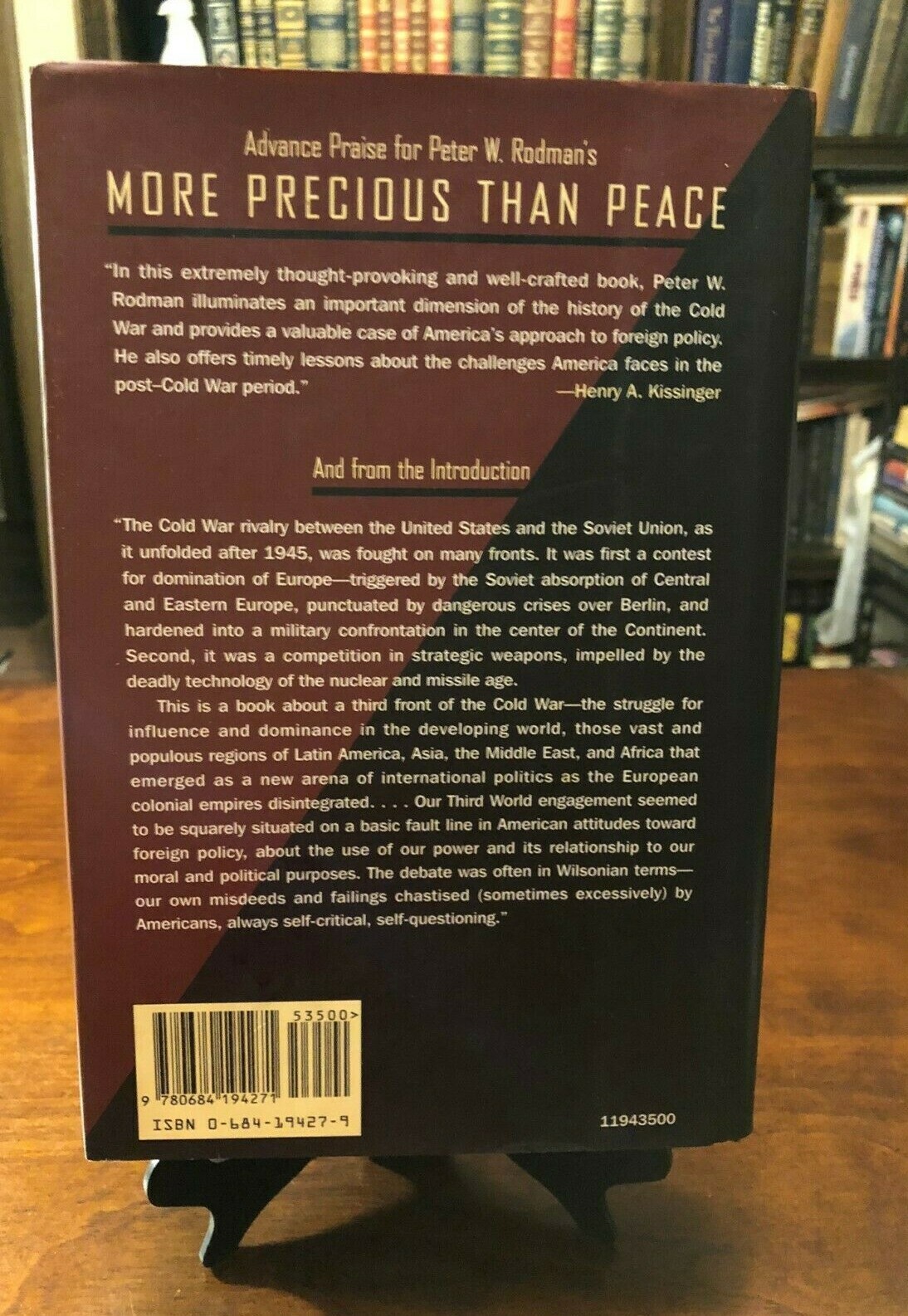 MORE PRECIOUS THEN PEACE: Fighting & Winning the Cold War by Peter W ...