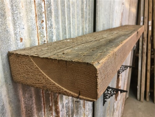 Floating Shelf, Solid Pine 2x6 Wood Fireplace Mantel, Wall Mount Rustic ...