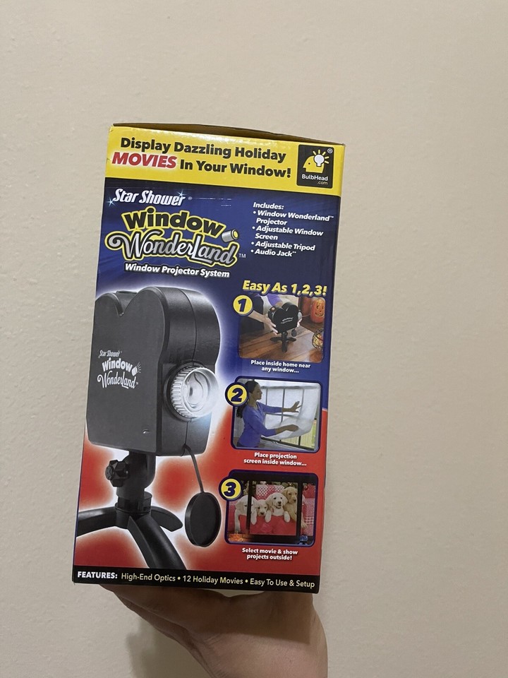 Star Shower Window Wonderland Projector, Halloween & Christmas Movies ...