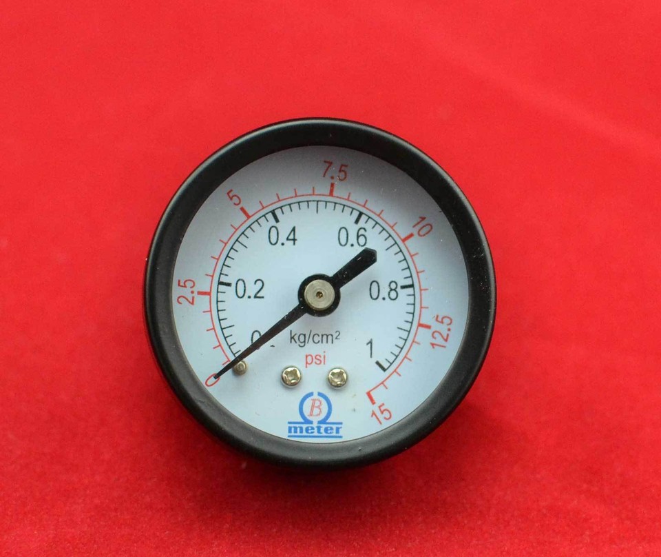 2" 50mm back connect dry pressure gauge back Mount manometer PT1/4" | eBay