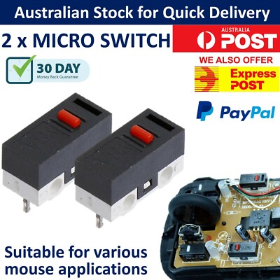 2 x Mouse Button Micro Switch - Universal Limit Switch for RAZER ...