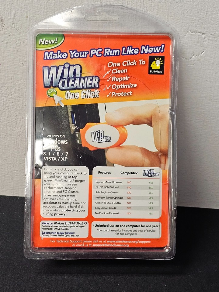 Win Cleaner One Click USB PC Computer Clean Repair Protect Windows As ...
