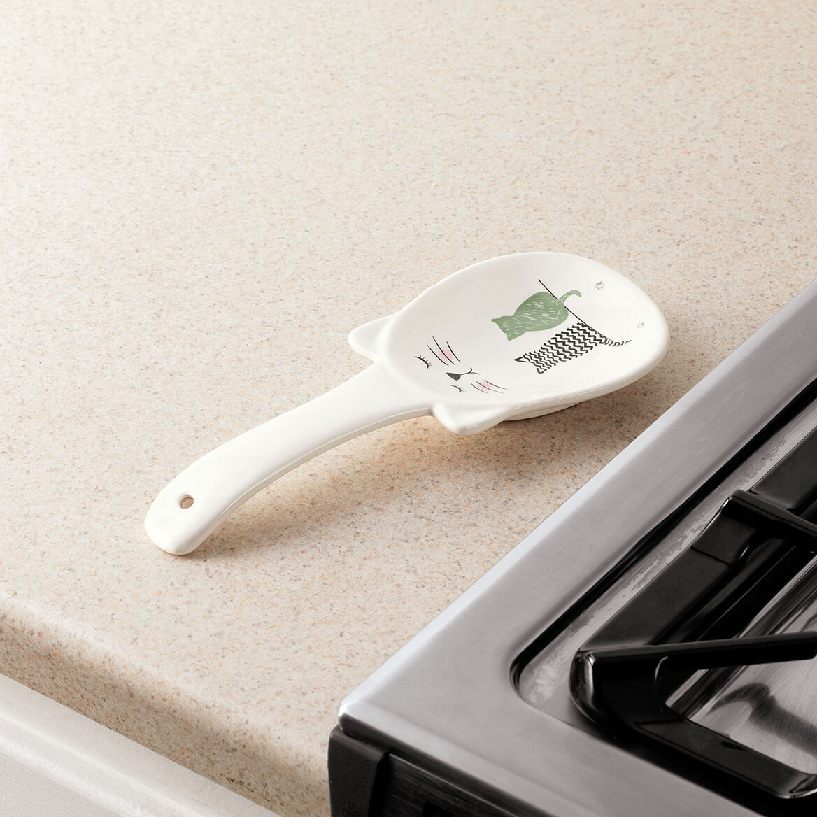 Ceramic Cat Spoon Rest | eBay