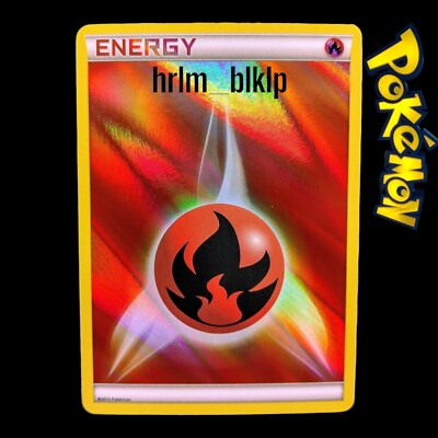 Pokémon Fire Energy Holo Foil TCG | eBay