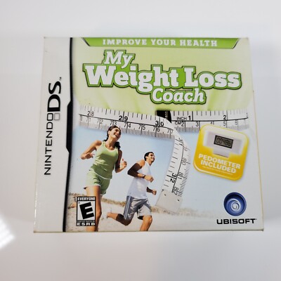 My Weight Loss Coach With Pedometer Nintendo DS W/ Pedometer New Open ...