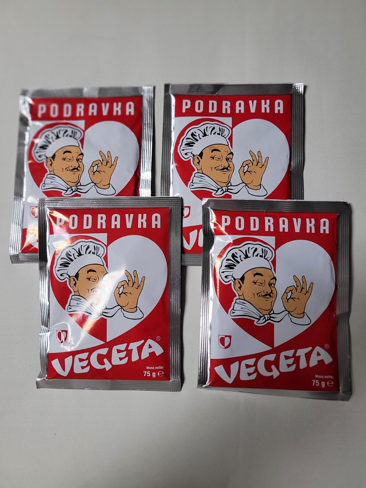 VEGETA PODRAVKA Seasoning Spice Mix SET OF 4 PACKAGES X 75 g (2.65oz ...