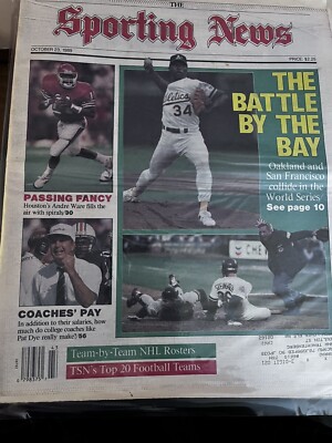 The Sporting News World Series Oakland A’s San Francisco Giants October ...