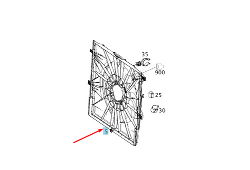 NEW MERCEDES-BENZ VITO W447 RADIATOR BLOWER A4479065600 ORIGINAL NO ...