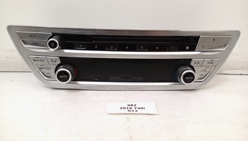 16-19 OEM BMW G12 740 750 Front A/C AC Climate Control Panel Radio ...