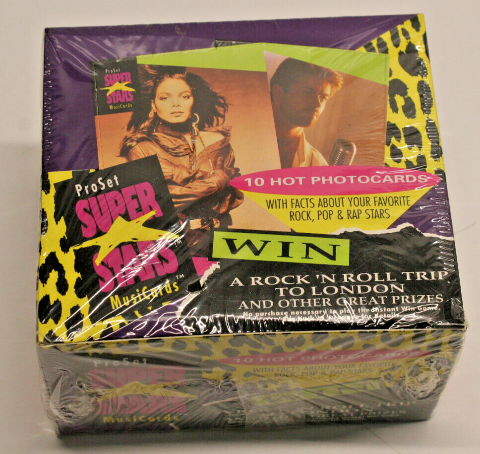 SuperStars MusiCards Series 1 Music Trading Card Box 36 Packs ProSet ...