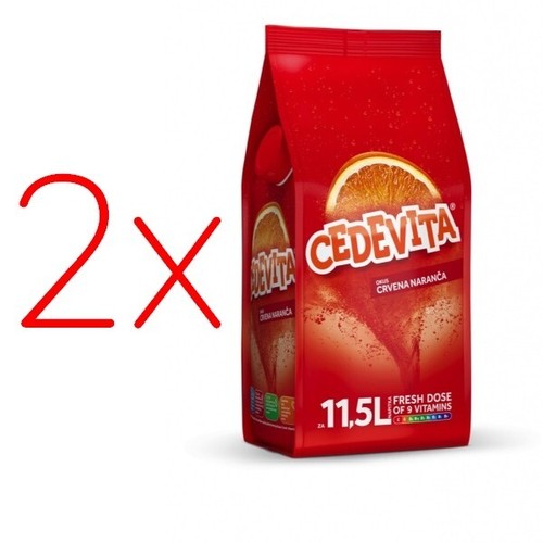 CEDEVITA Vitamin Drink Powder Mix Blood orange 1.8 kg (2x 900g) FREE ...