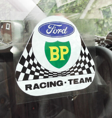 BP FORD RACING MOTORSPORT VINYL SELF ADHESIVE STICKER. 12.5x11.5cm. | eBay