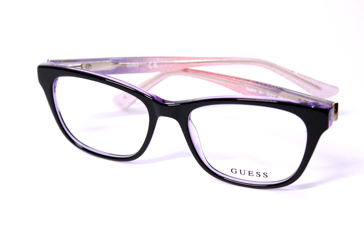 BRAND NEW GUESS GU2678 001 BLACK-PURPLE EYEGLASSES SIZE: 52 - 17 - 140 ...