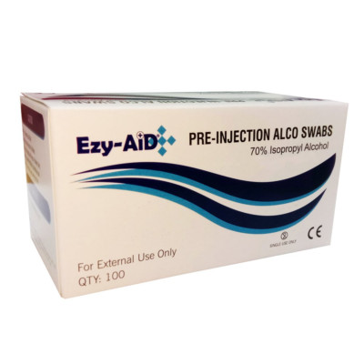 Premium Alcotip 70% Isopropyl Alcohol Pre-Injection Swabs, Alcohol ...